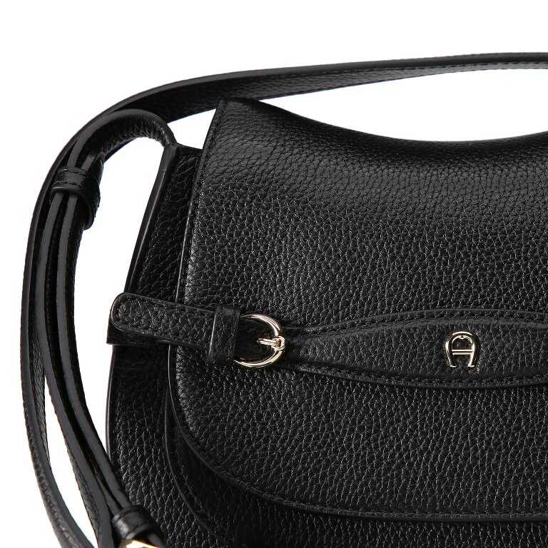 AIGNER Cavallo Crossbody tas S Leder 24 cm black | Bagage24.nl